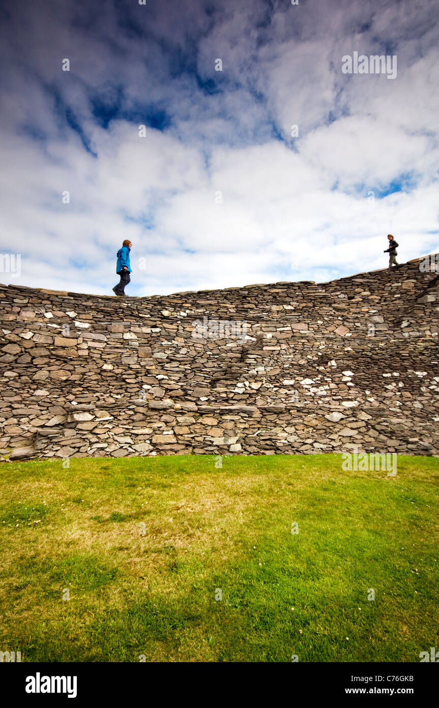 Cahergall Stone Fort near Cahirciveen in County Kerry, Ireland Stock ...