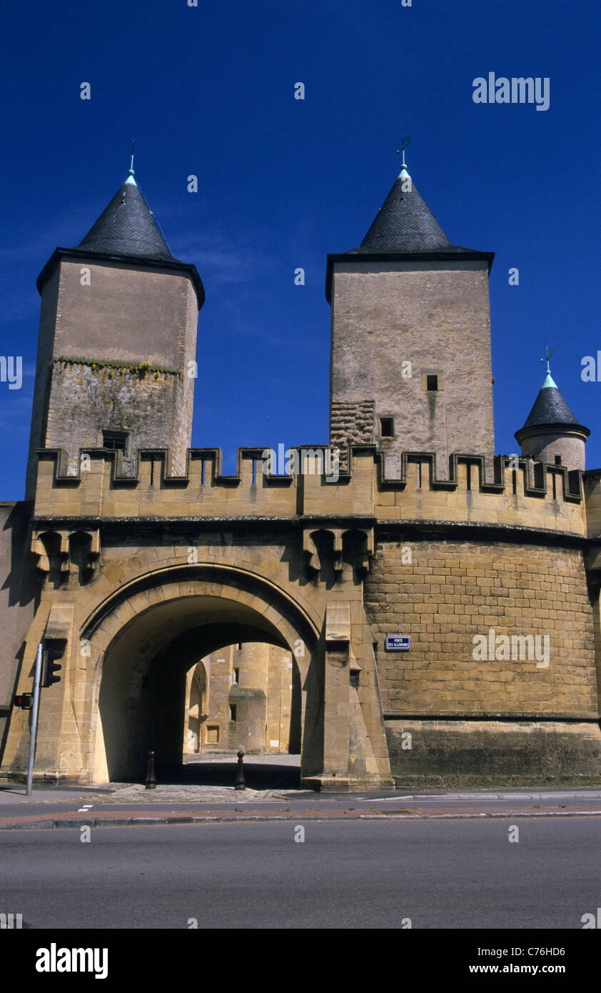 Old German's gate (Porte des Allemands), Metz, Moselle, Lorraine region ...