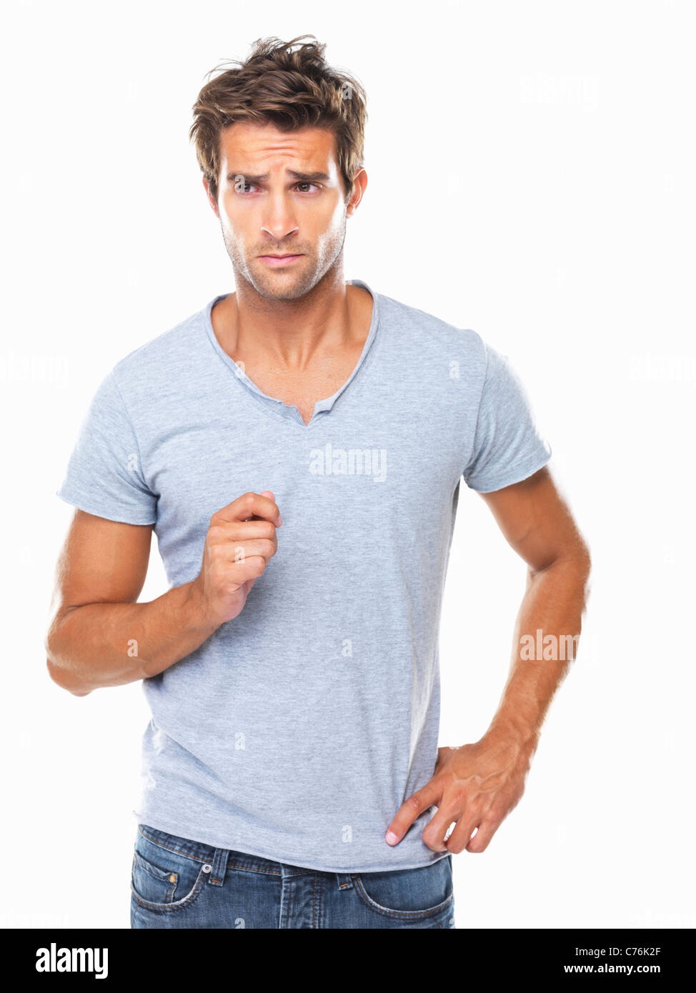 Furrowed forehead hi-res stock photography and images - Alamy