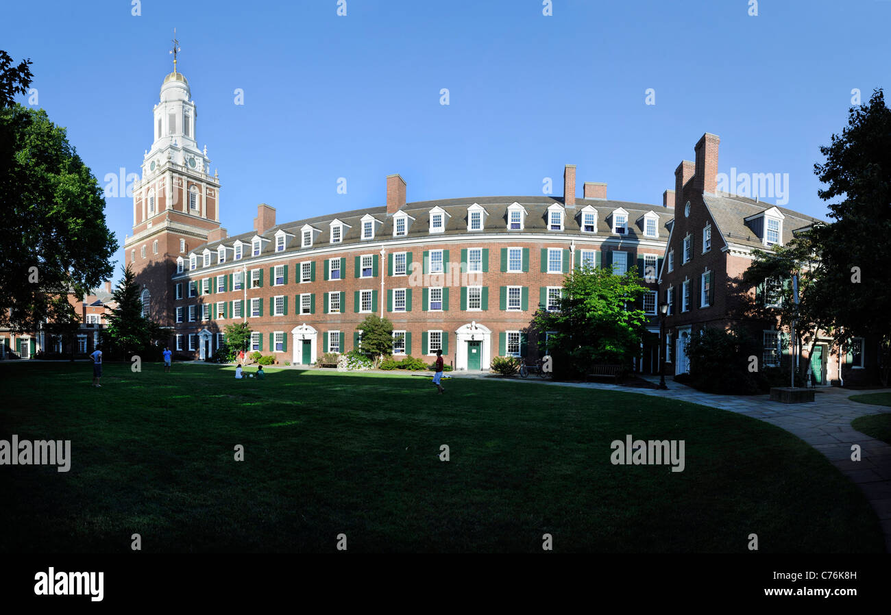 Yale University Pierson Residential college, panoramic made from three ...