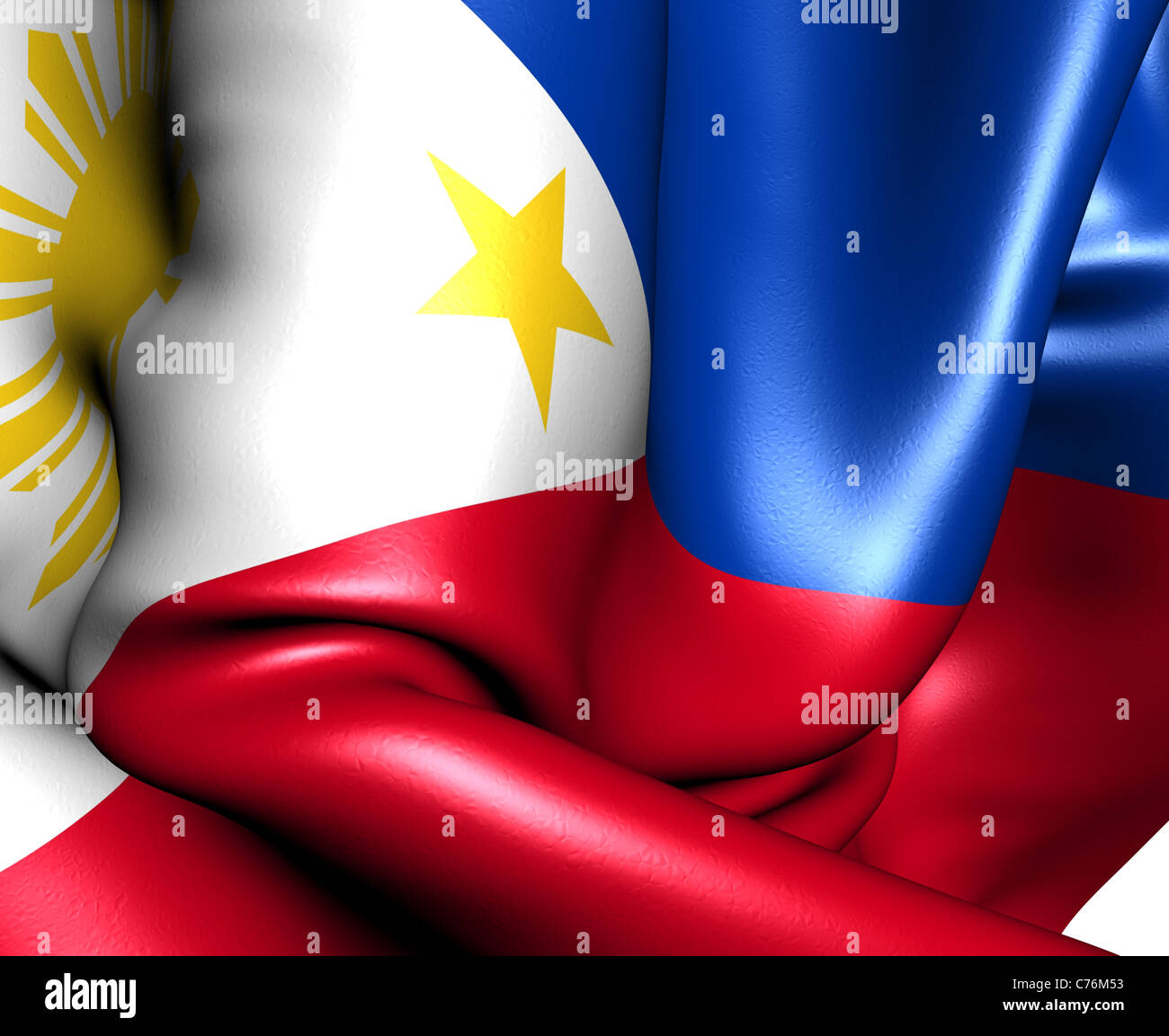 Flag of Philippines. Close up Stock Photo - Alamy