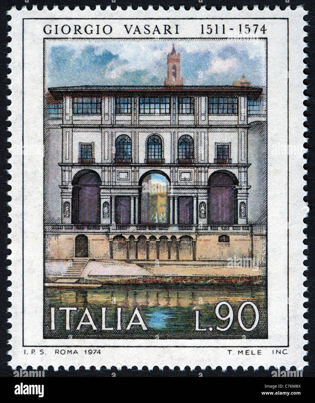 Issue of the Italian post office in the 4 th centenary of the death of ...