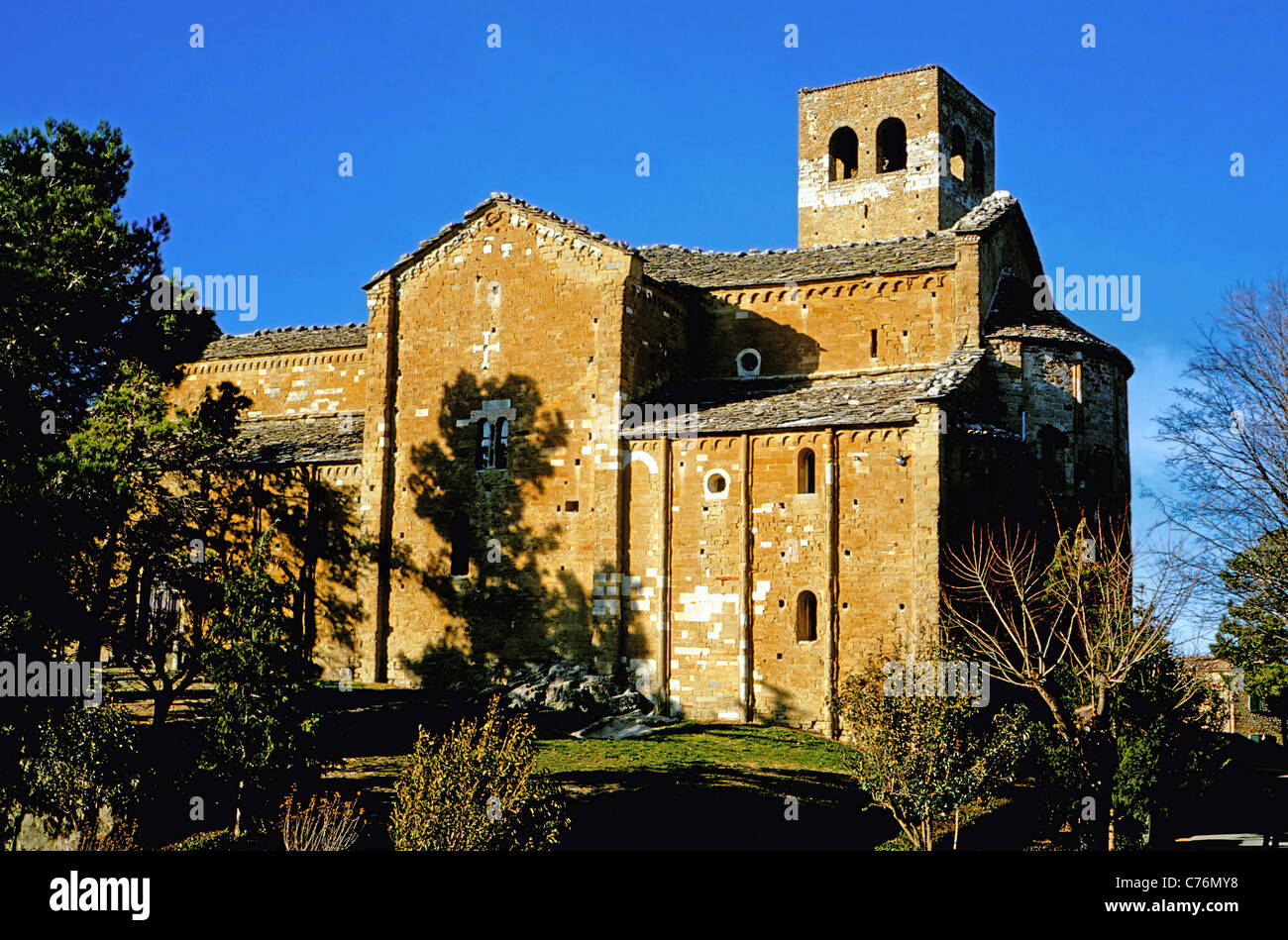 Cathedral of San Leone in St Leo Stock Photo - Alamy