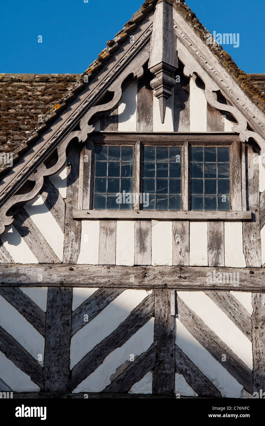 16th century Timber Frame medieval building in the market place ...