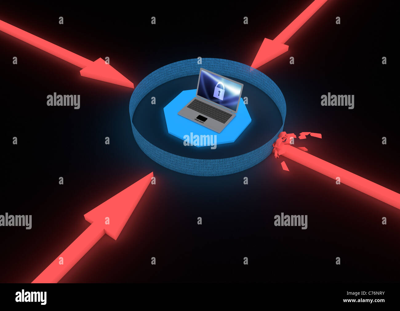 render of an abstract firewall Stock Photo - Alamy