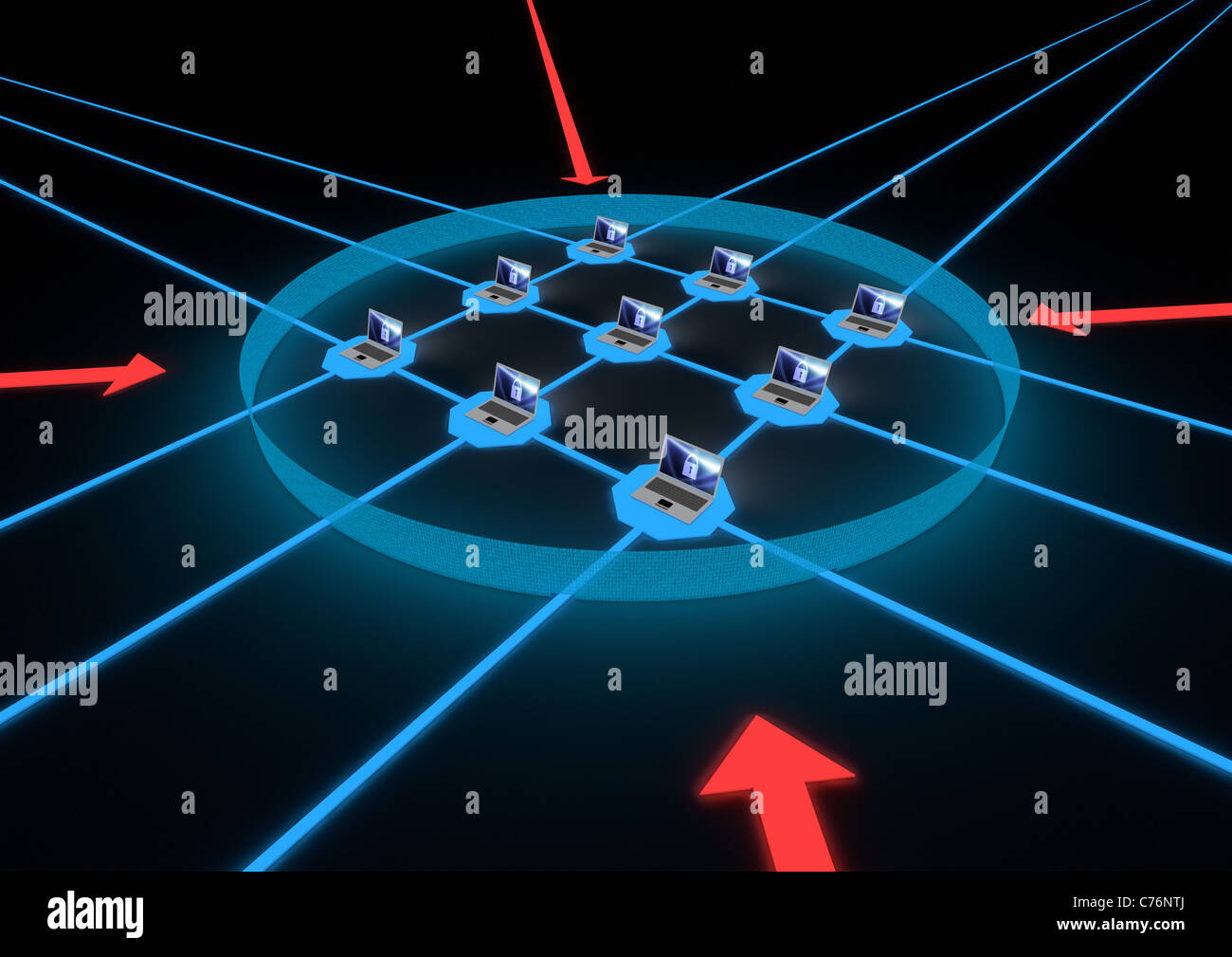 render of an abstract firewall Stock Photo - Alamy