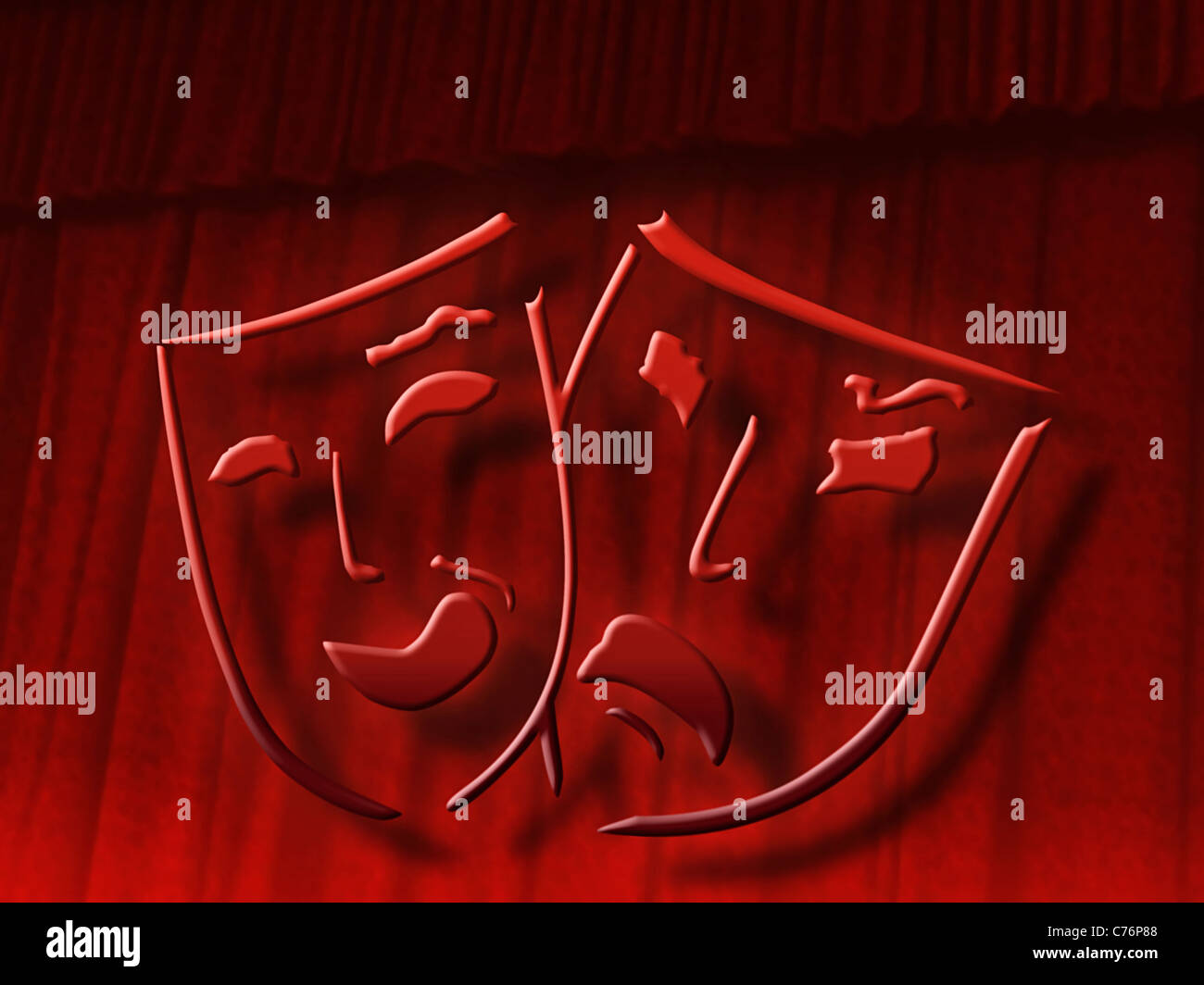 Drama masks art hi-res stock photography and images - Alamy