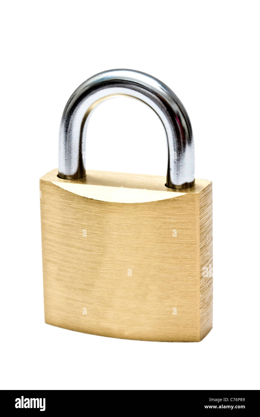 Padlock isolated on white background Stock Photo - Alamy