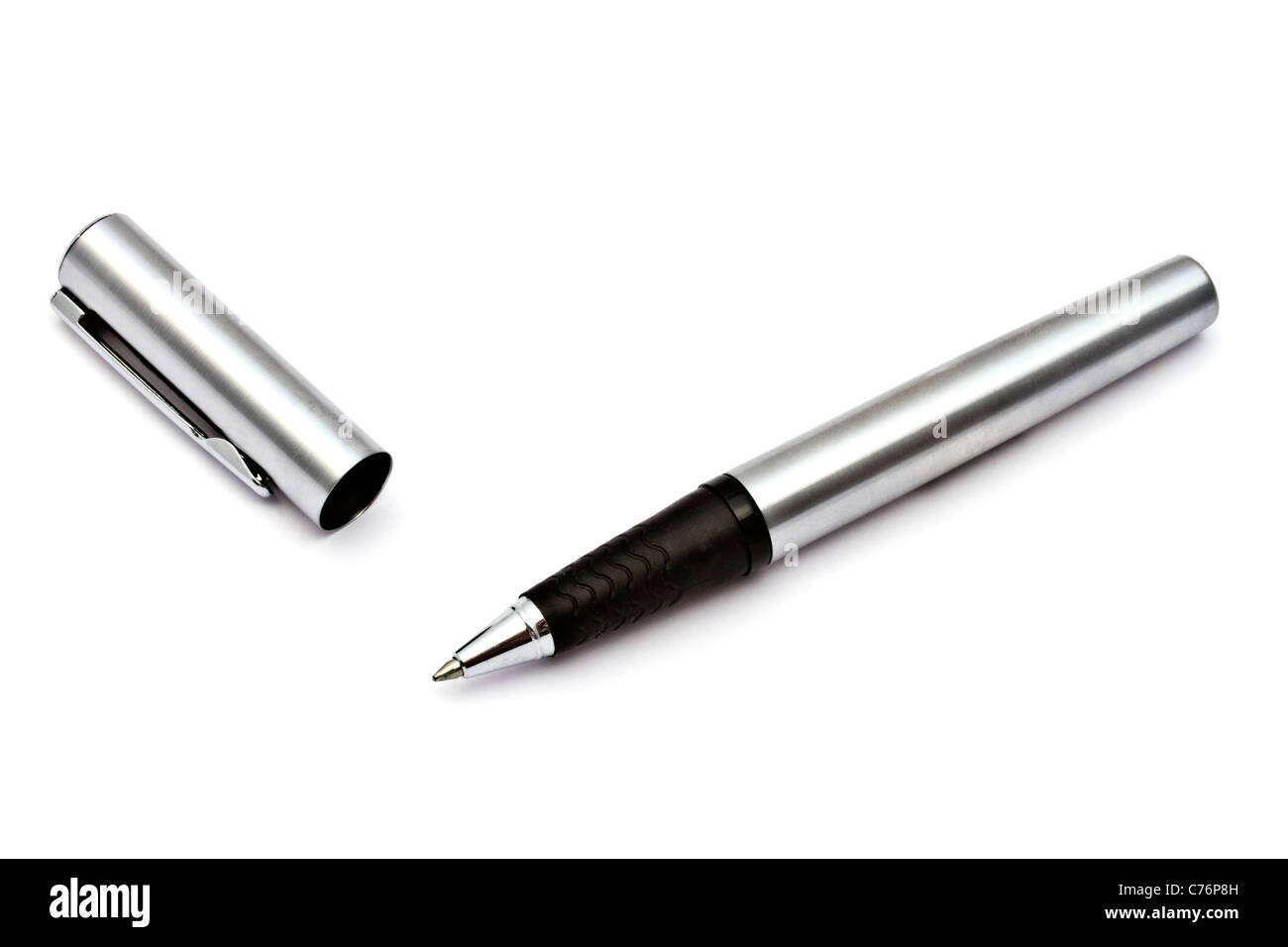 Ball Point Pen Closeup On White background Stock Photo - Alamy