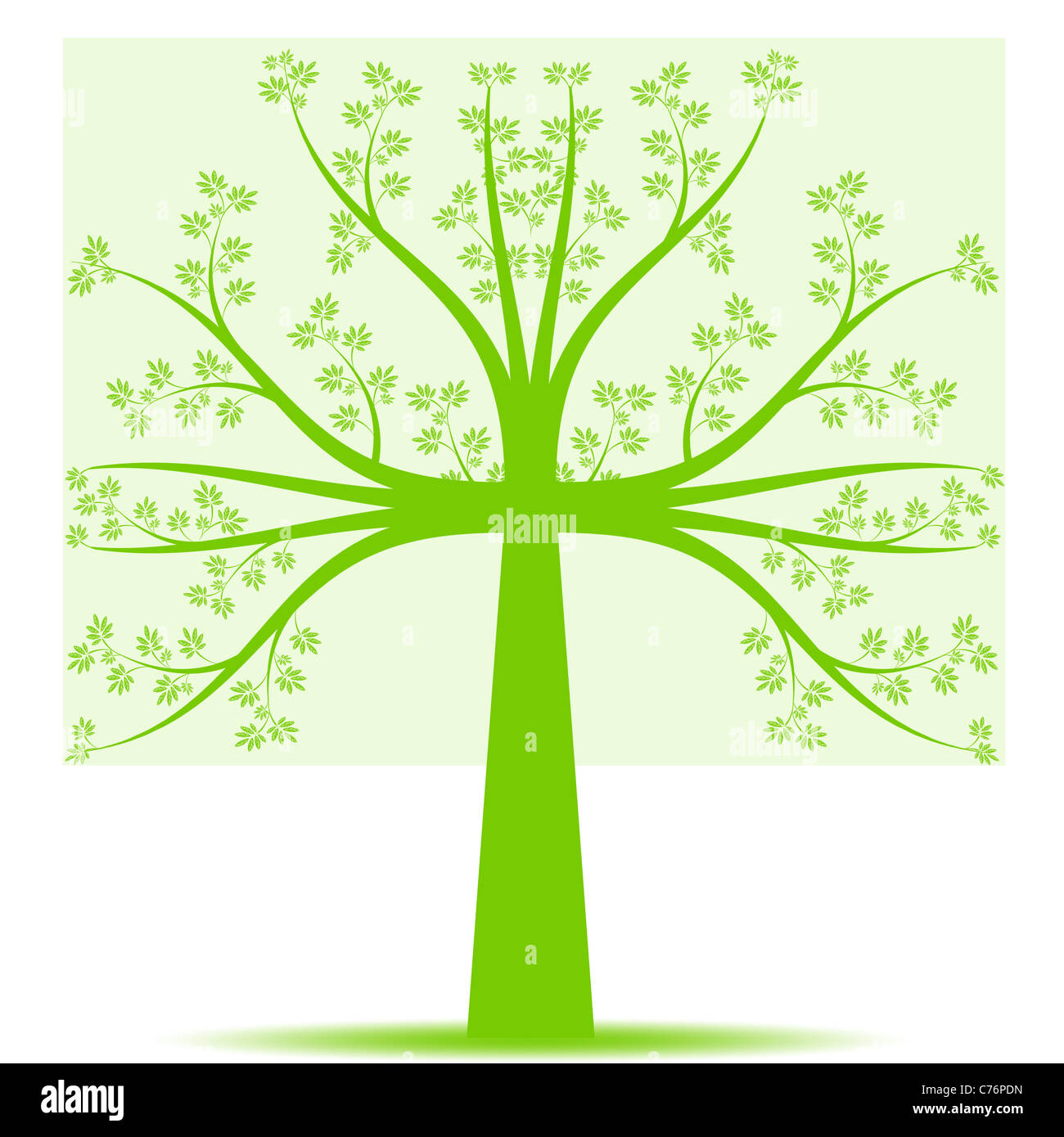 Beautiful art tree isolated on white background Stock Photo - Alamy