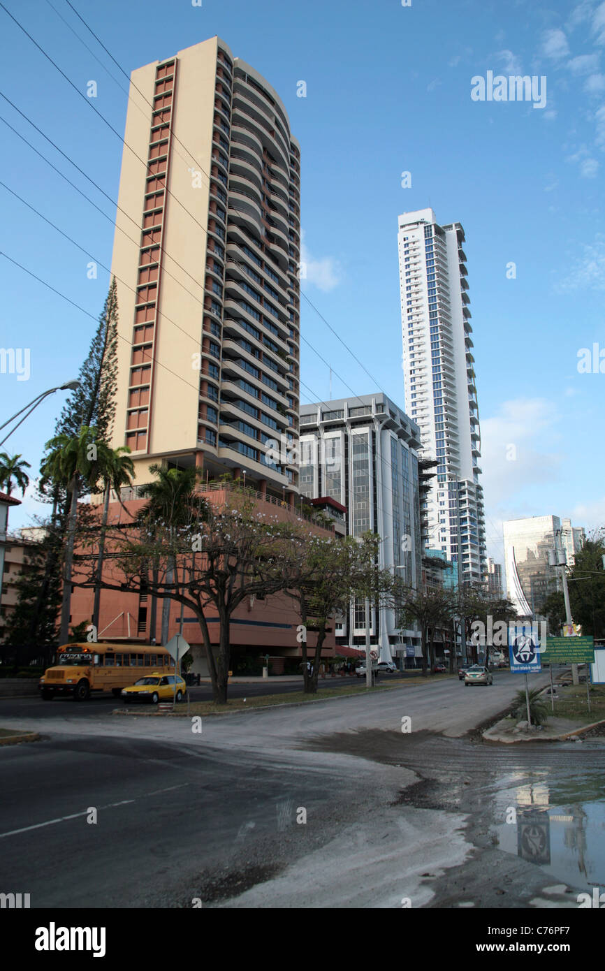 High buildings at Avenida Balboa, Panama City, Panama Stock Photo - Alamy