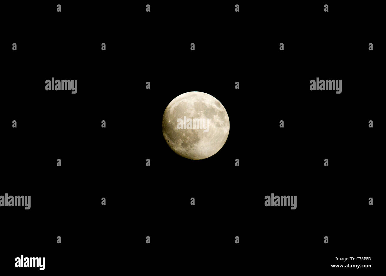 Full moon over the Mongolian grasslands Stock Photo - Alamy