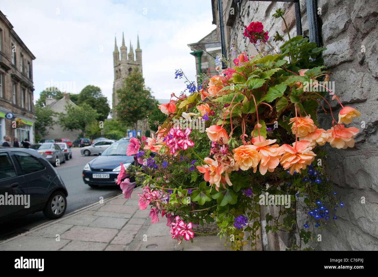 The village of Tideswell, Derbyshire England UK Stock Photo - Alamy