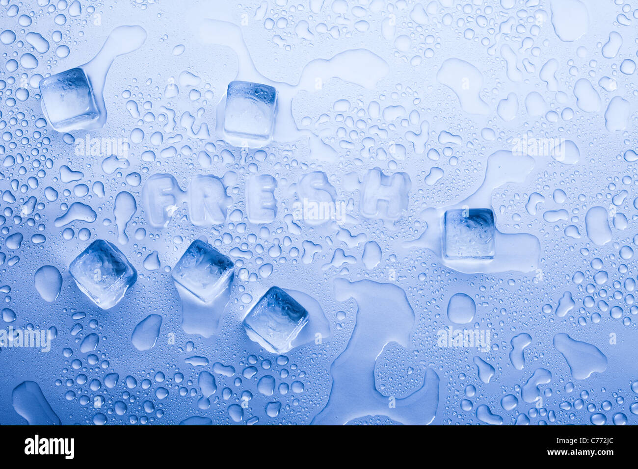 Ice cubes & aqua Stock Photo - Alamy