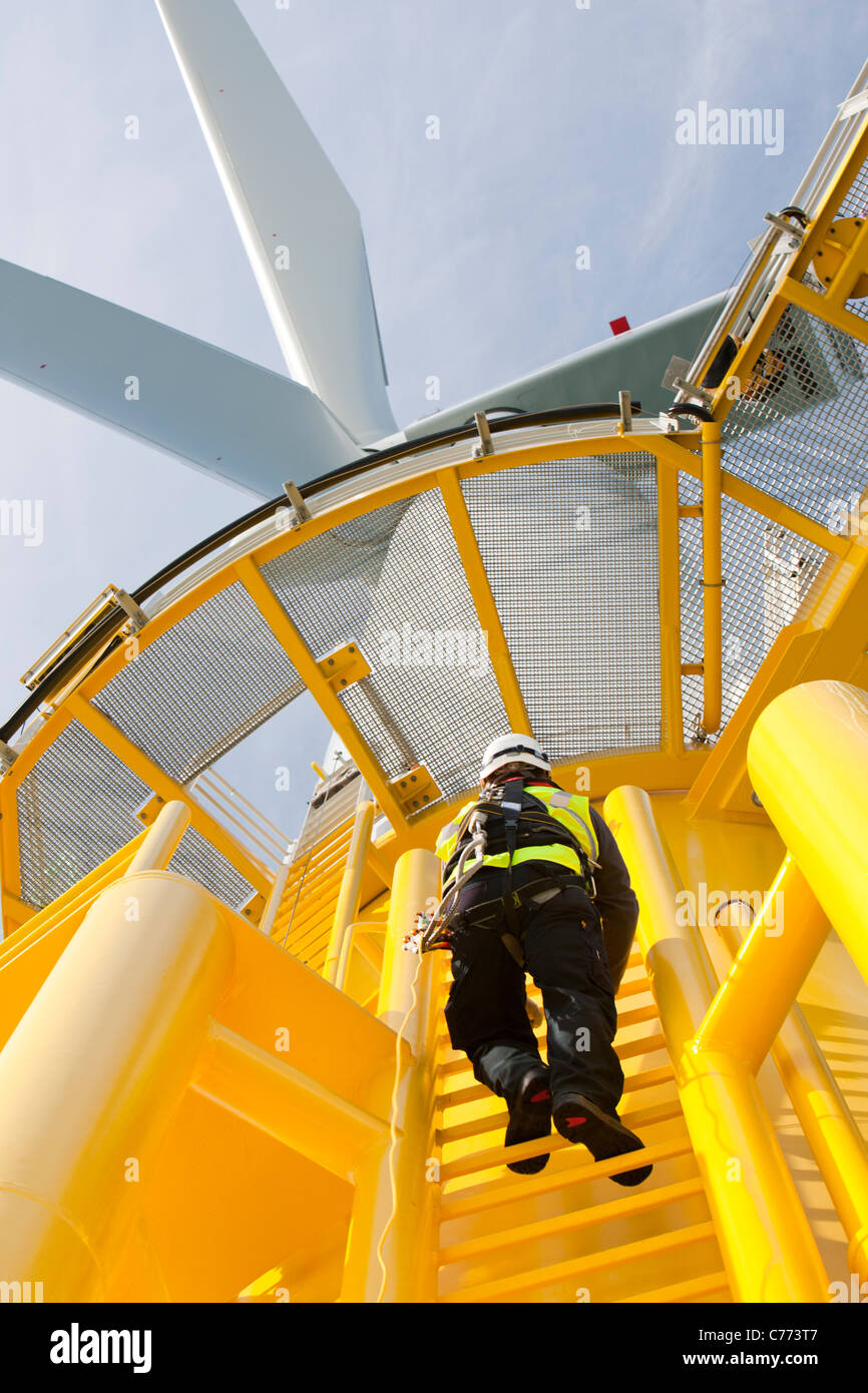 Offshore wind turbine worker hi-res stock photography and images - Alamy