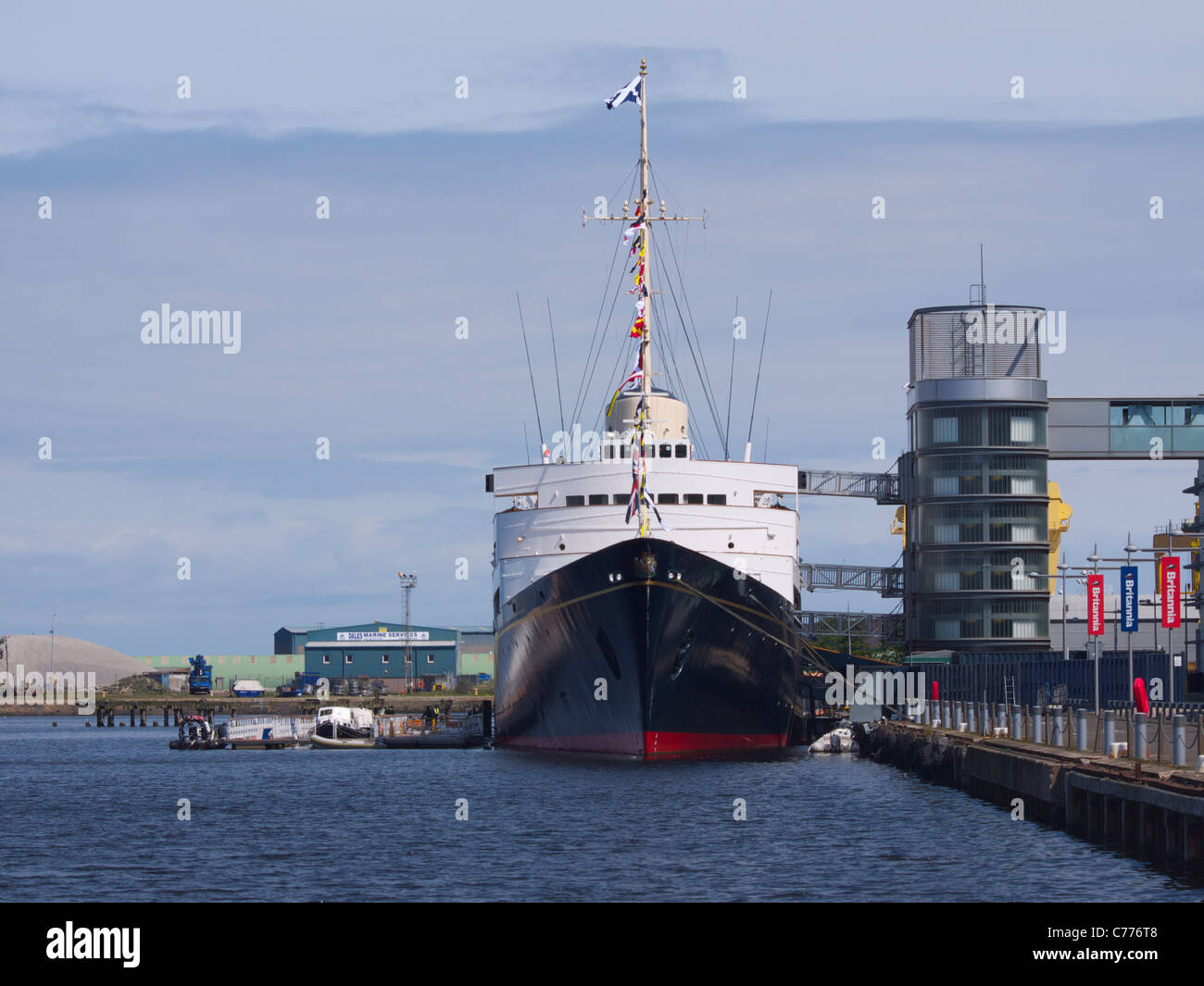 Royal yacht Britannia, moored at the docks in Edinburgh Stock Photo - Alamy
