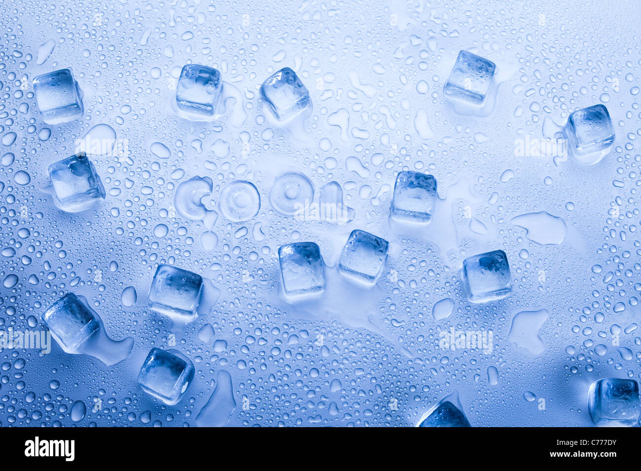 Ice cubes & aqua Stock Photo - Alamy