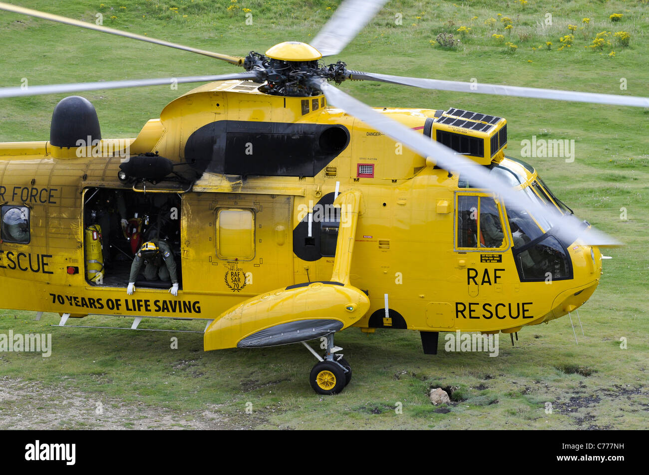 Royal Air Force Rescue Helicopter Stock Photo - Alamy