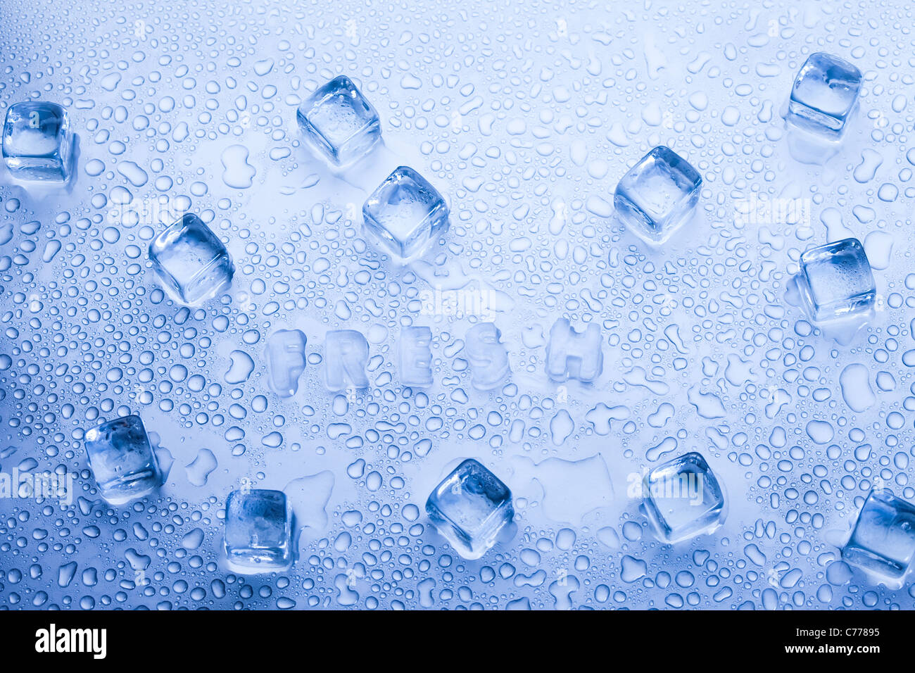 Ice cubes & aqua Stock Photo - Alamy