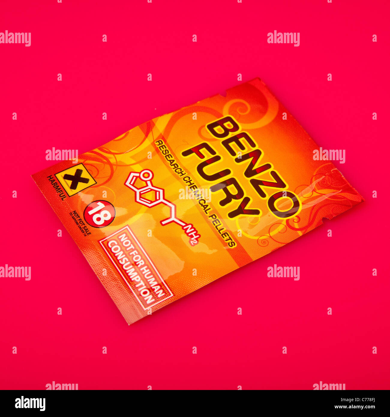 Packet of Benzo Fury, 6-APDB is a legal high or "research chemical ...
