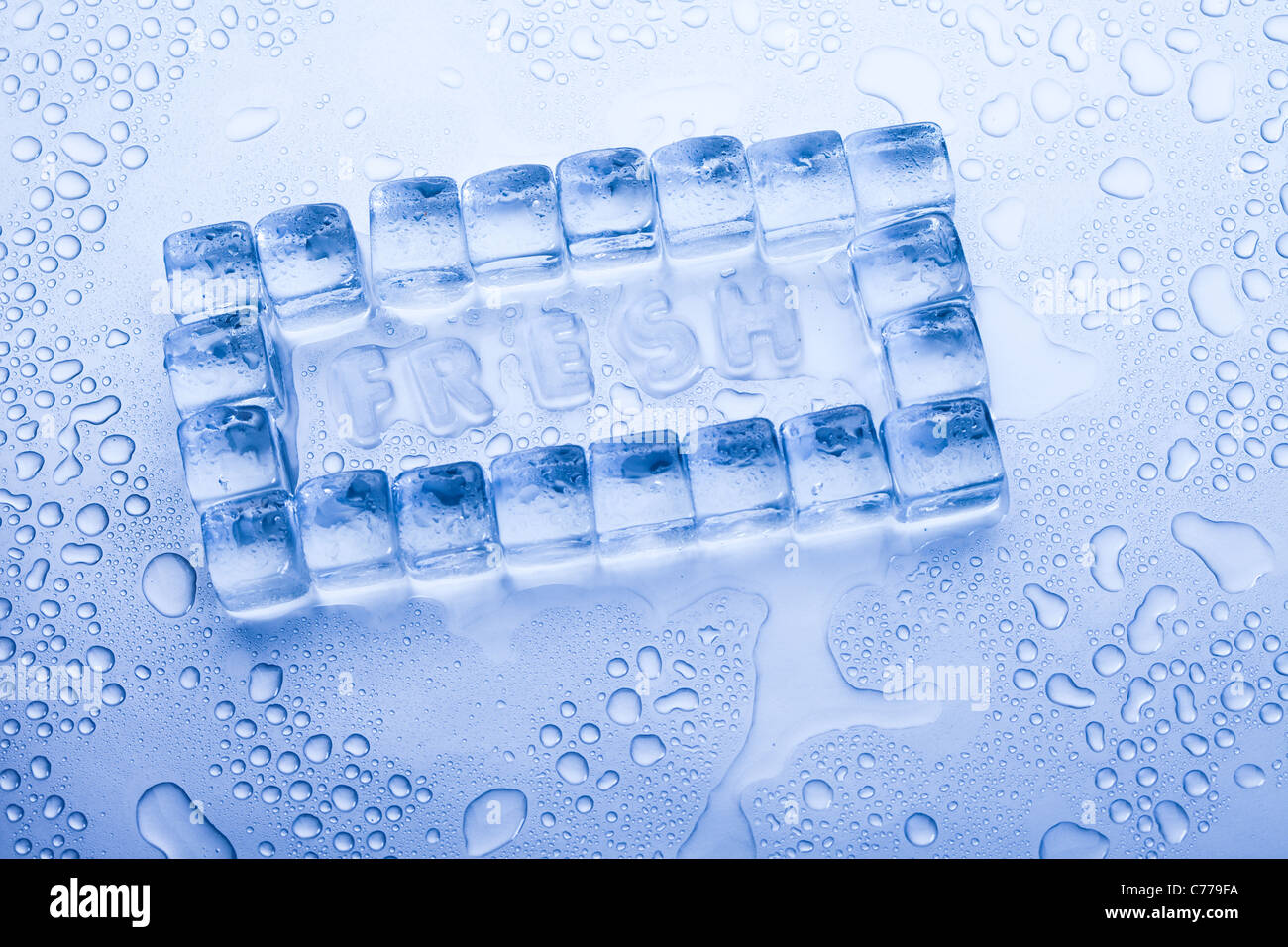 Ice cubes & aqua Stock Photo - Alamy