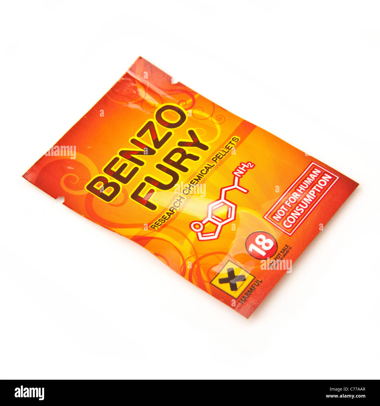 Packet of Benzo Fury, 6-APDB is a legal high or "research chemical ...