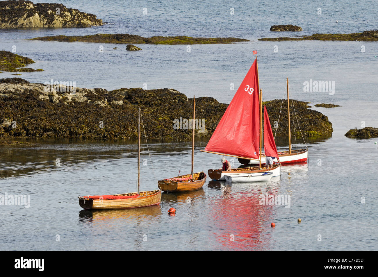 Trearddur bay Anglesey North Wales UK Stock Photo - Alamy
