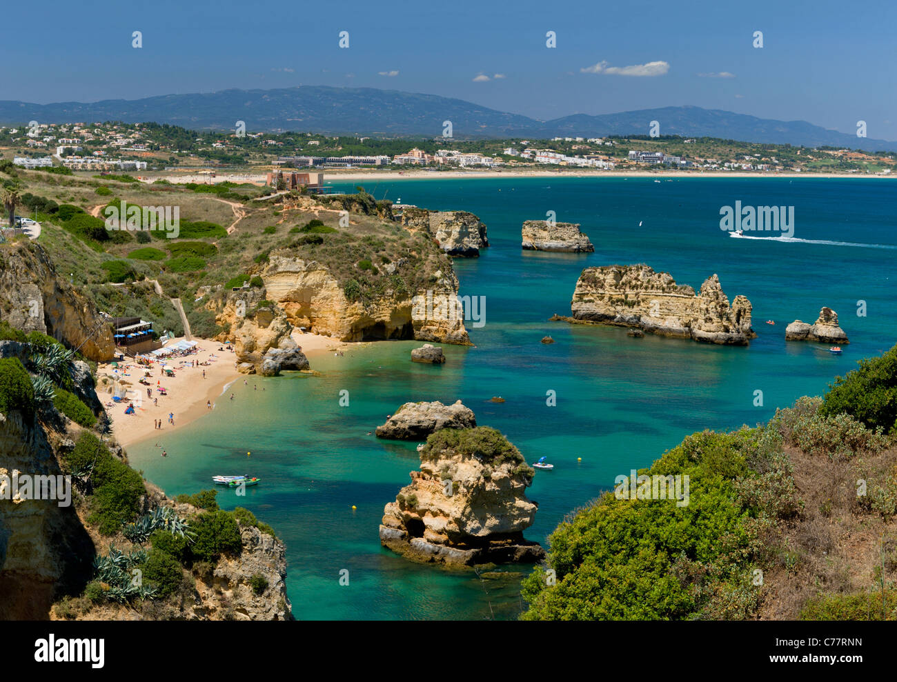 Beautiful beach in lagos algarve hi-res stock photography and images ...