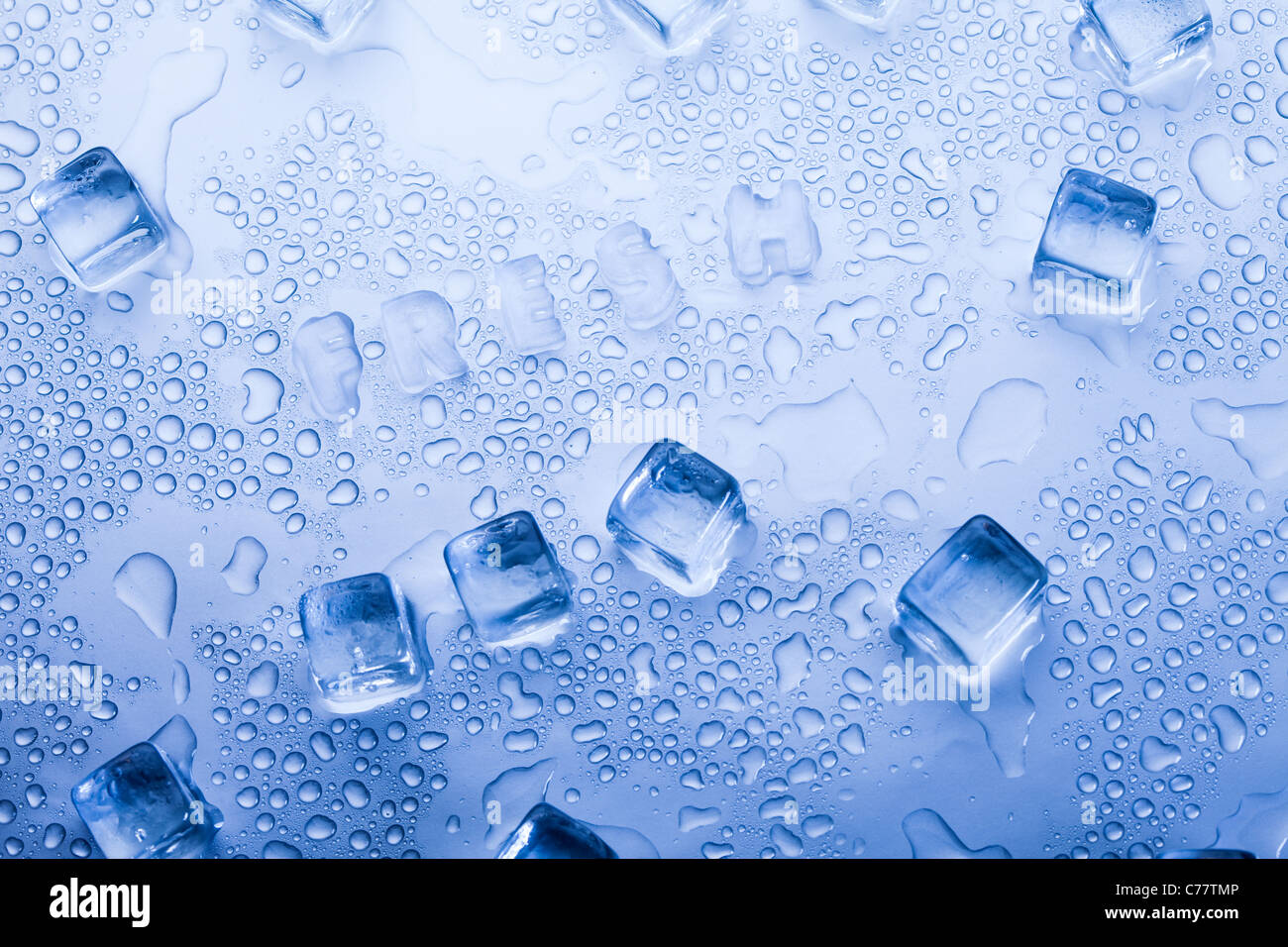 Ice cubes & aqua Stock Photo - Alamy