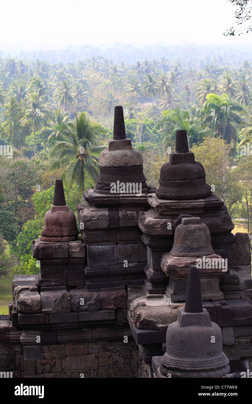 Buddhist temple Borobudur. Yogyakarta. Java, Indonesia Stock Photo - Alamy