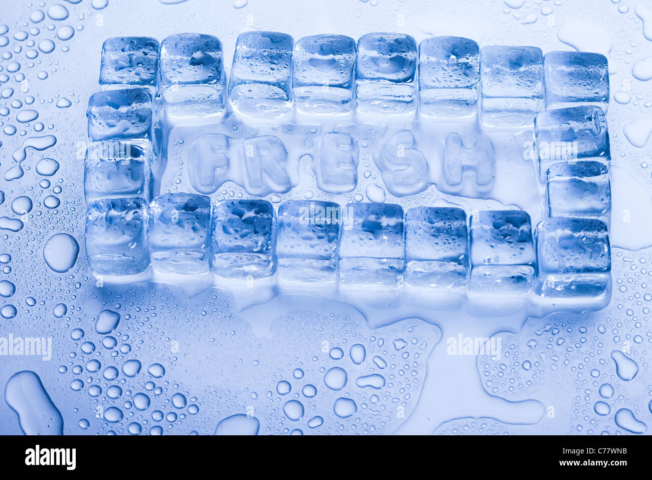 Ice cubes & aqua Stock Photo - Alamy