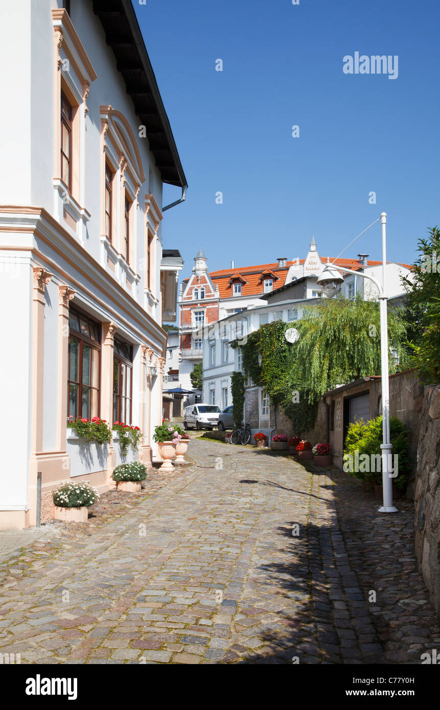 Sassnitz Old Town, Ruegen, Mecklenburg Vorpommern, Germany Stock Photo ...