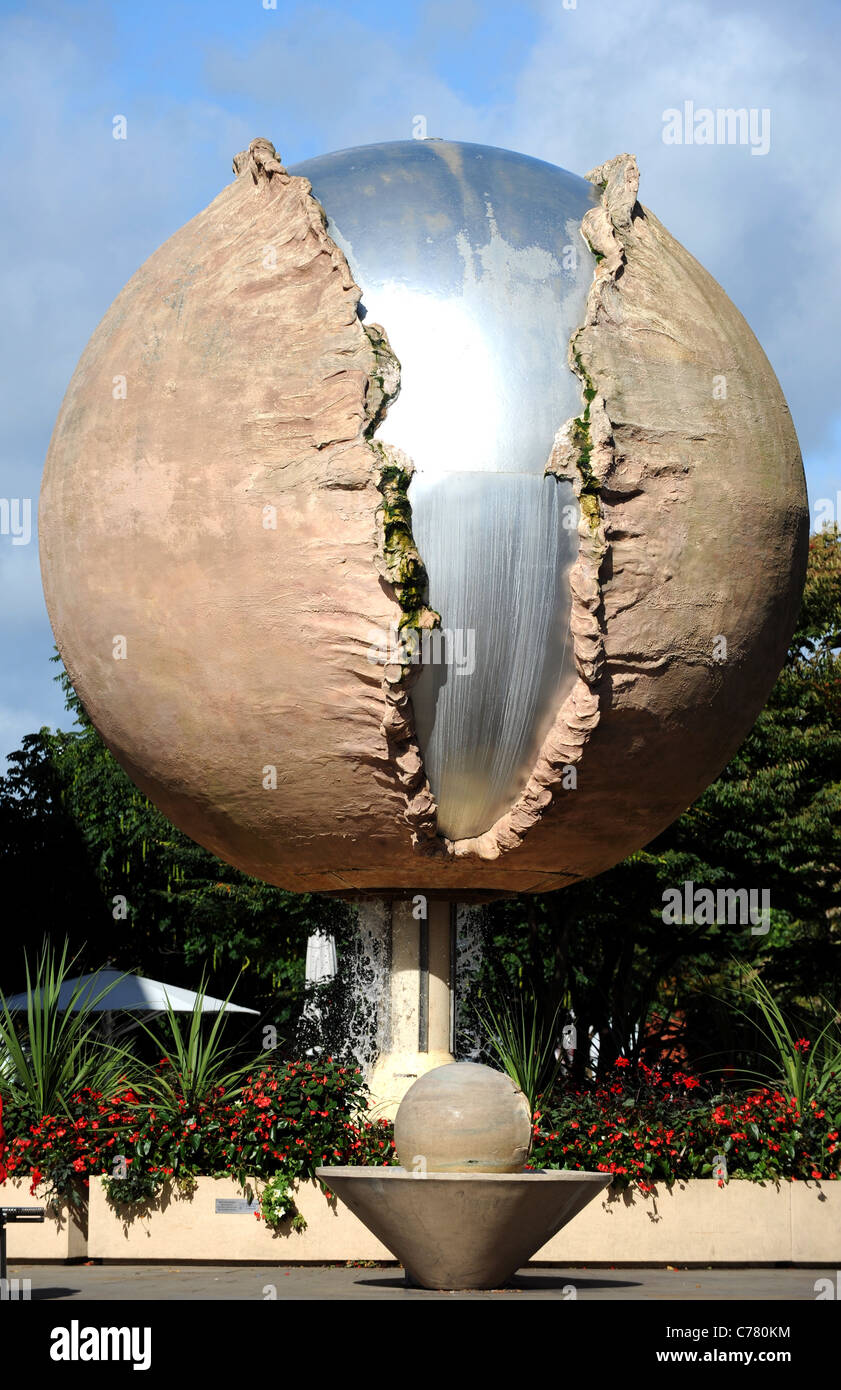 The Rising Universe or Shelley fountain Horsham town centre West Sussex ...