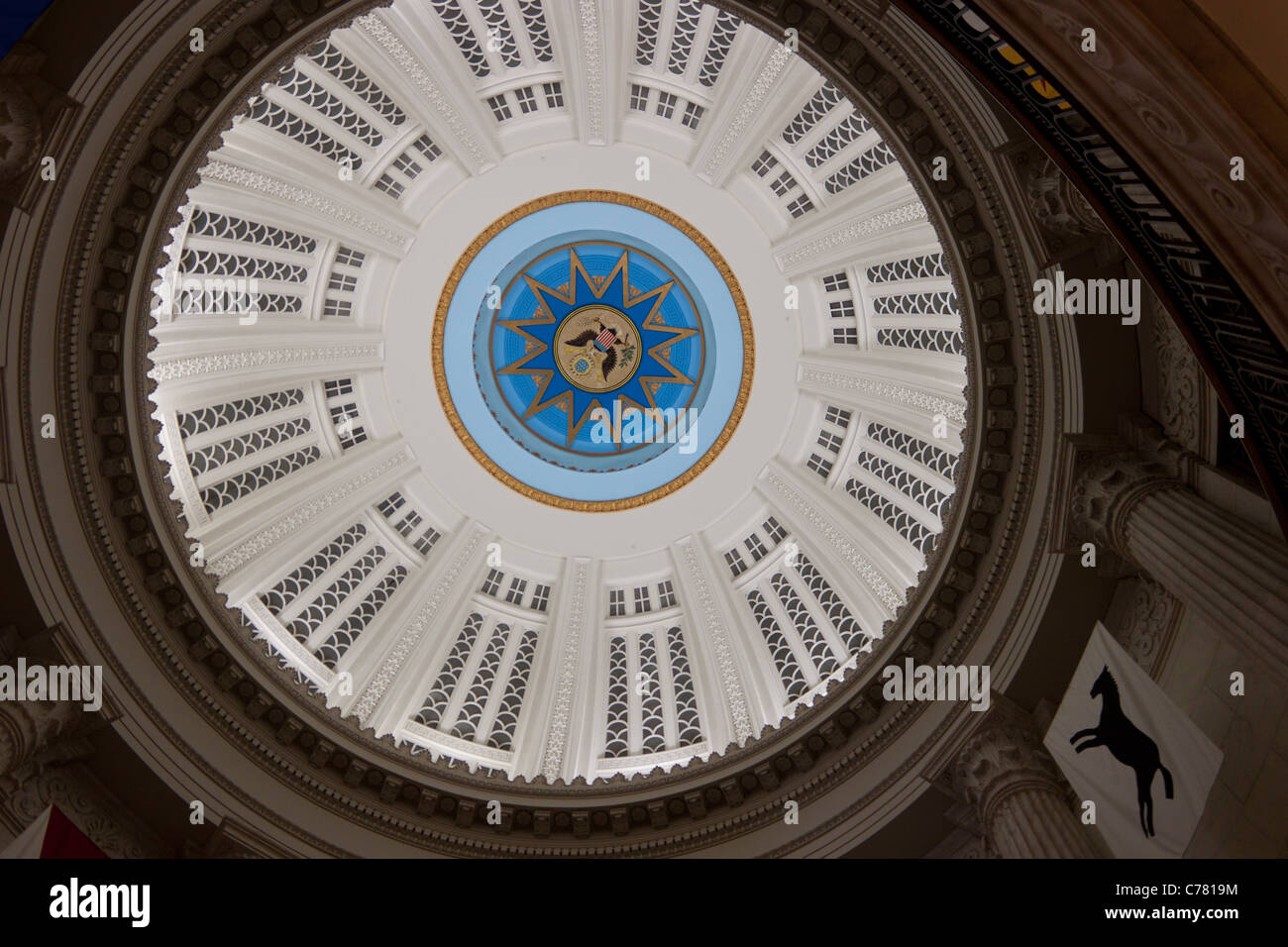 Inside Dome of Custom House, Boston Massachusetts Stock Photo - Alamy