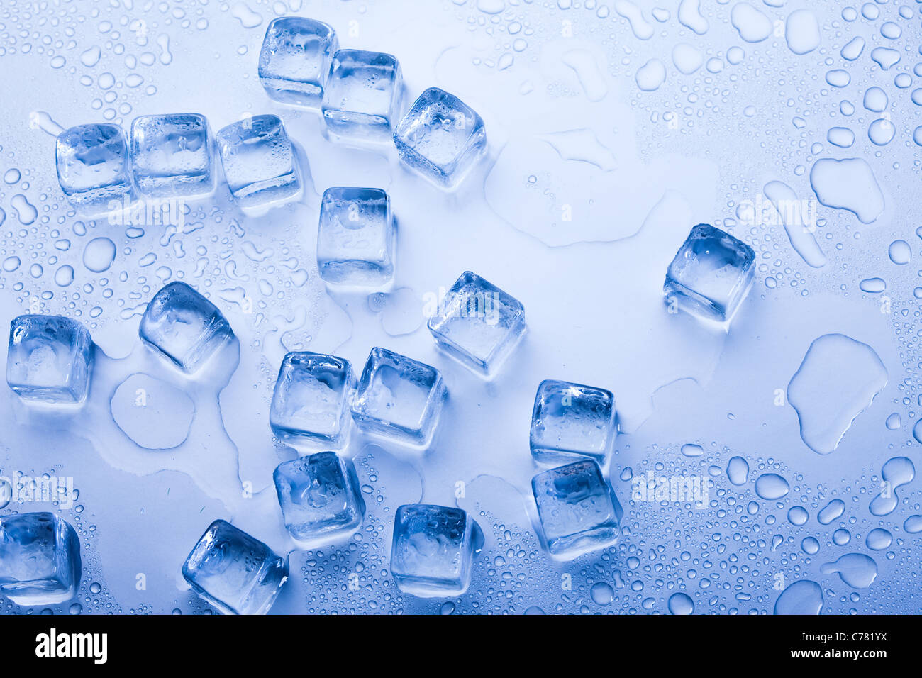 Ice cubes & aqua Stock Photo - Alamy