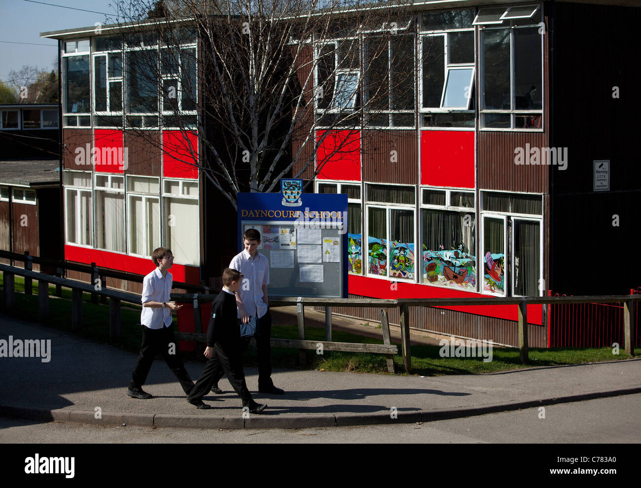 Dayncourt School in Radcliffe-on-Trent Nottingham Stock Photo - Alamy