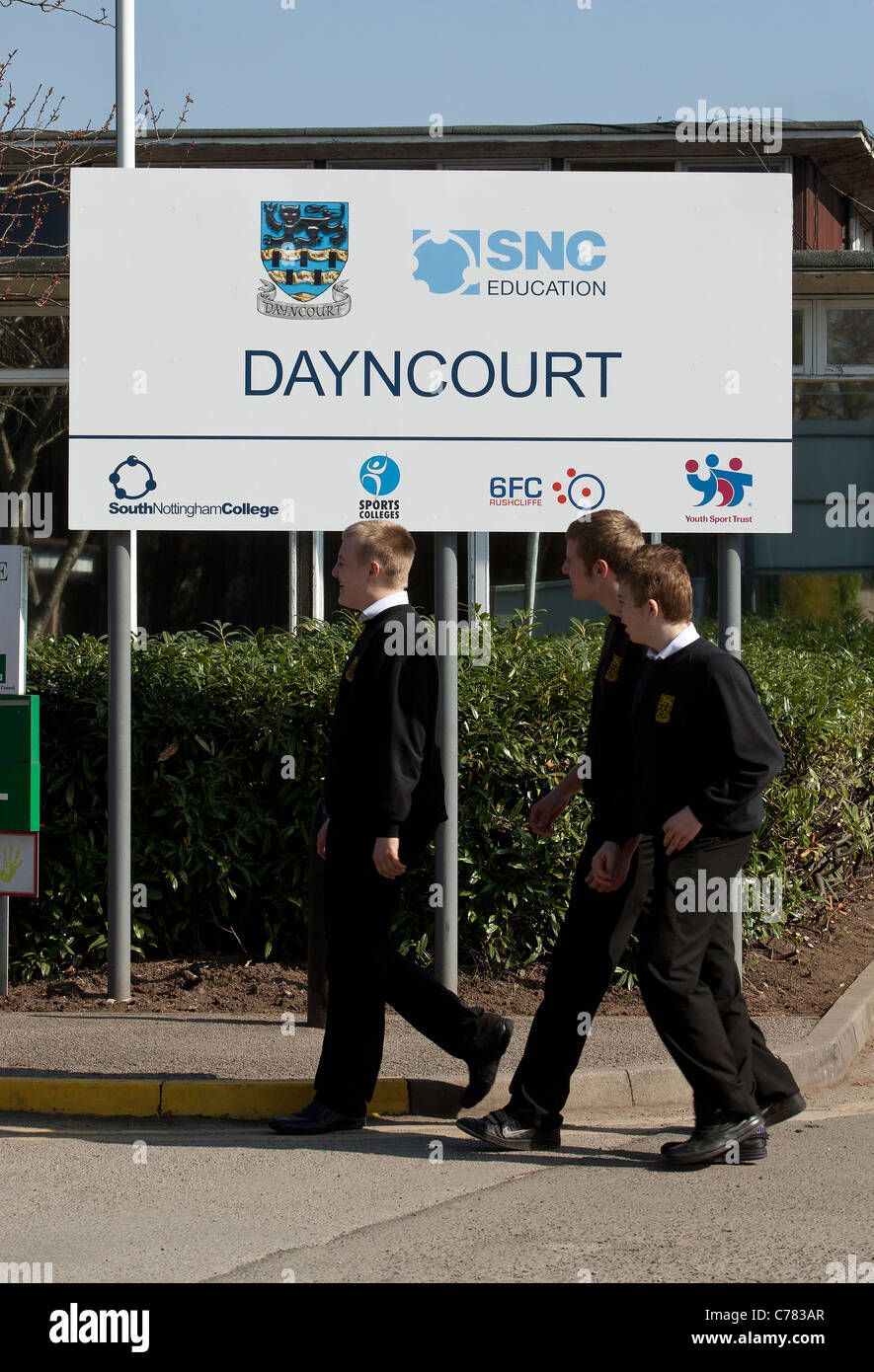 Dayncourt School in Radcliffe-on-Trent Nottingham Stock Photo - Alamy