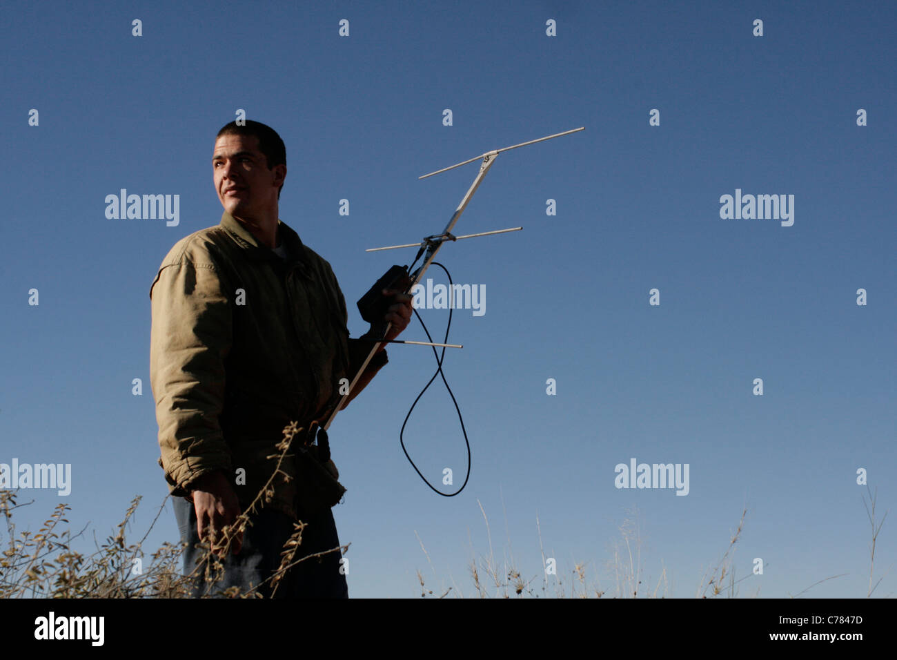 Zoologist radio tracking hi-res stock photography and images - Alamy