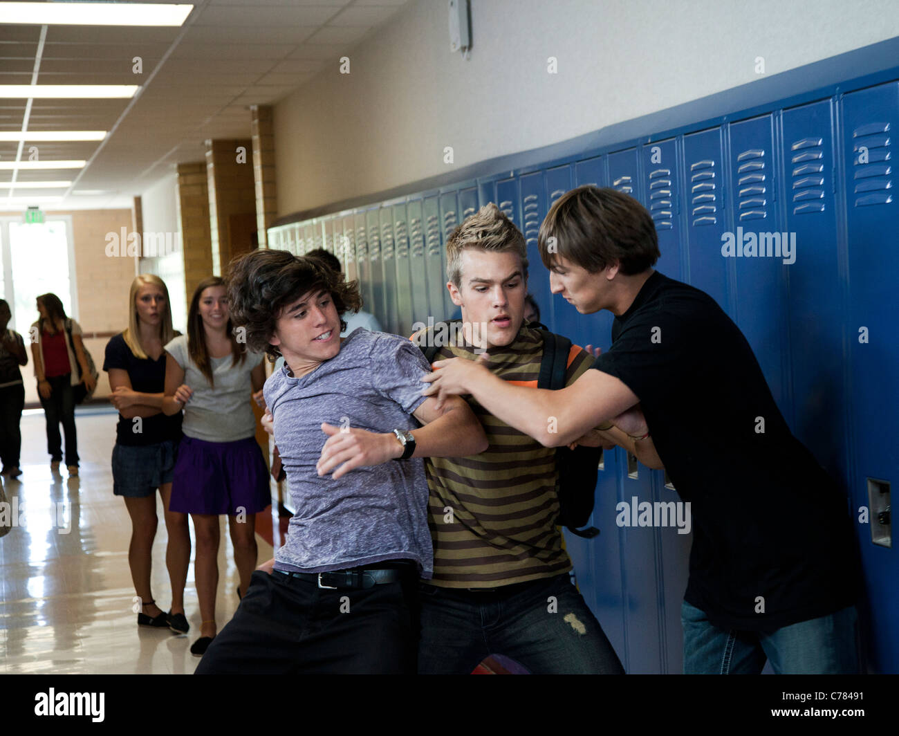 African boys fighting in school hi-res stock photography and images - Alamy