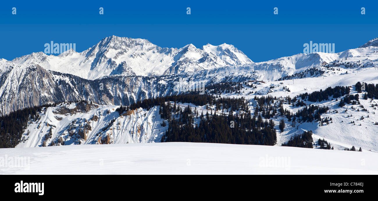 Courchevel panorama hi-res stock photography and images - Alamy
