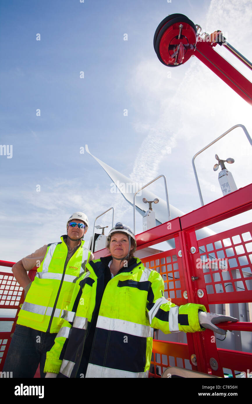 Offshore Wind Turbine Worker High Resolution Stock Photography and ...