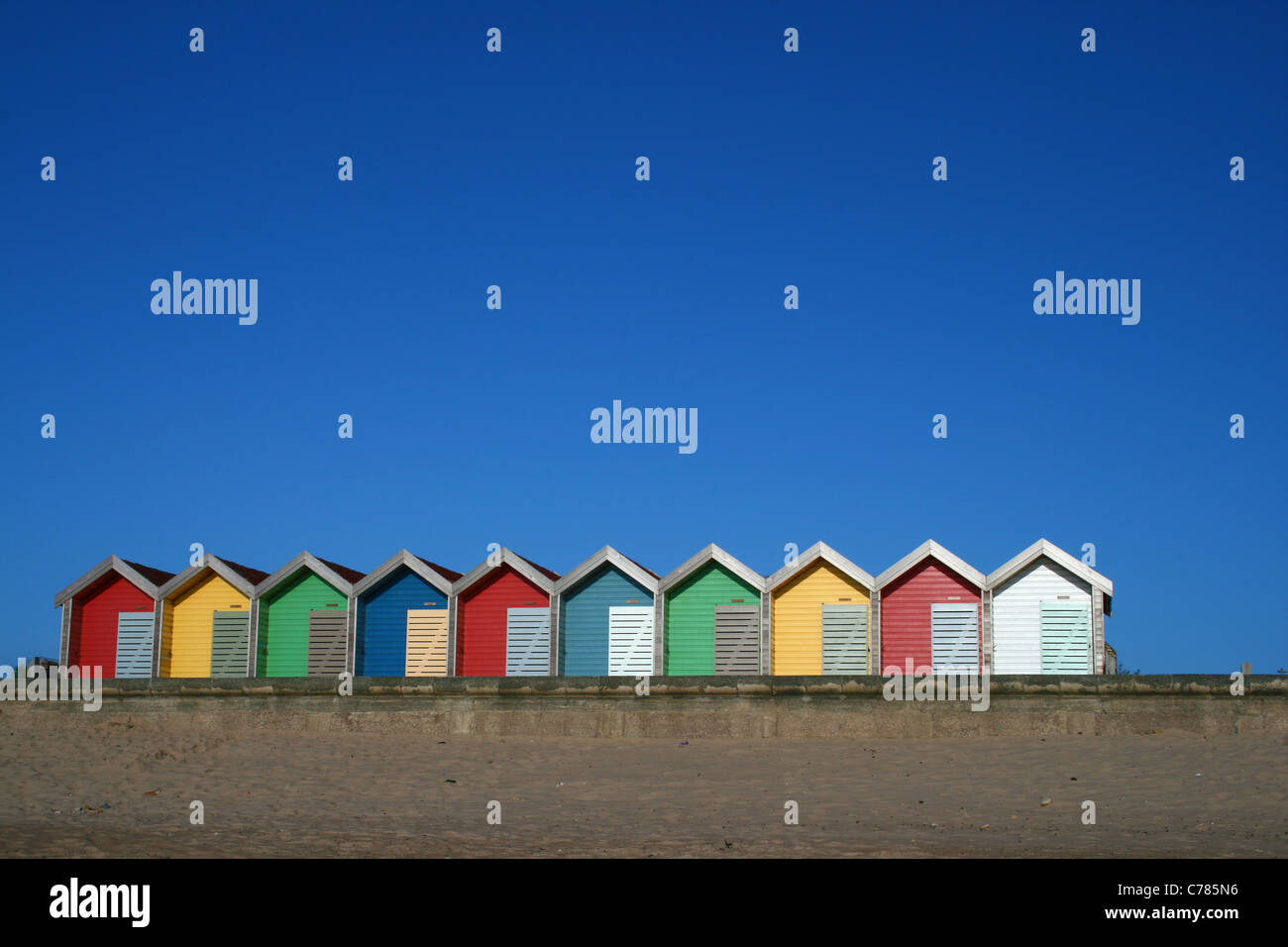 Blyth beach hut hi-res stock photography and images - Alamy
