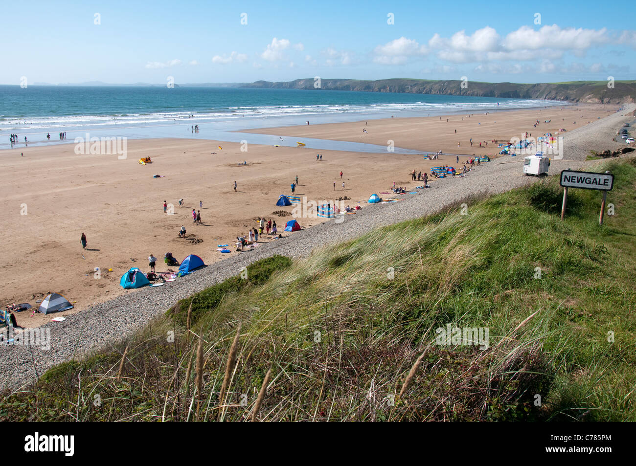 Newgale Beach in Pembrokeshire, Wales UK Stock Photo - Alamy