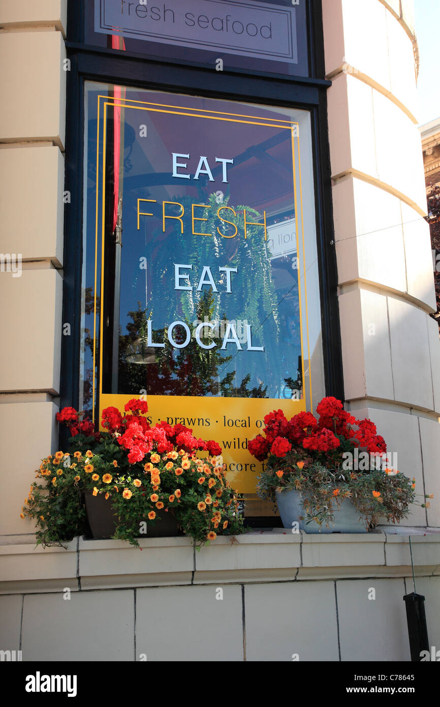Eat local hi-res stock photography and images - Alamy