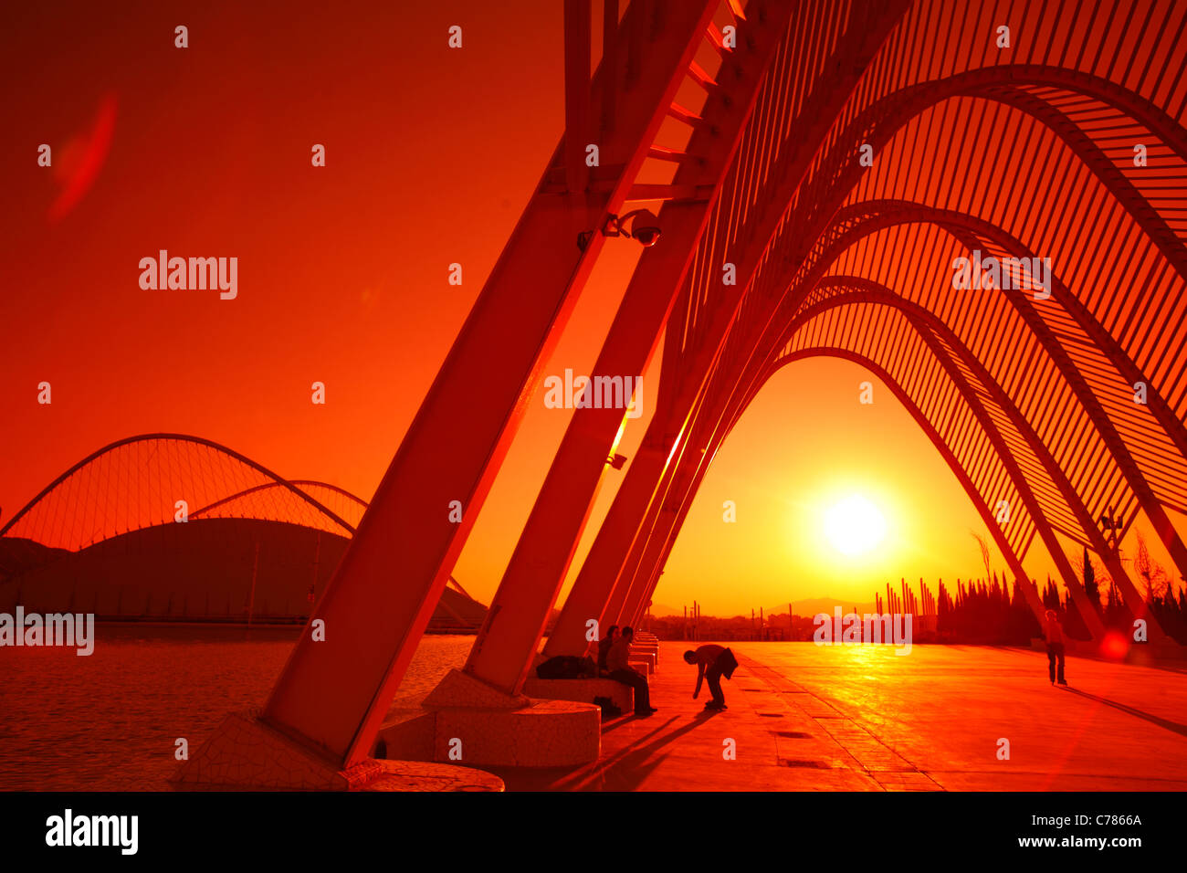 Olympic Sport Complex by Calatrava, Athens, Greece Stock Photo - Alamy