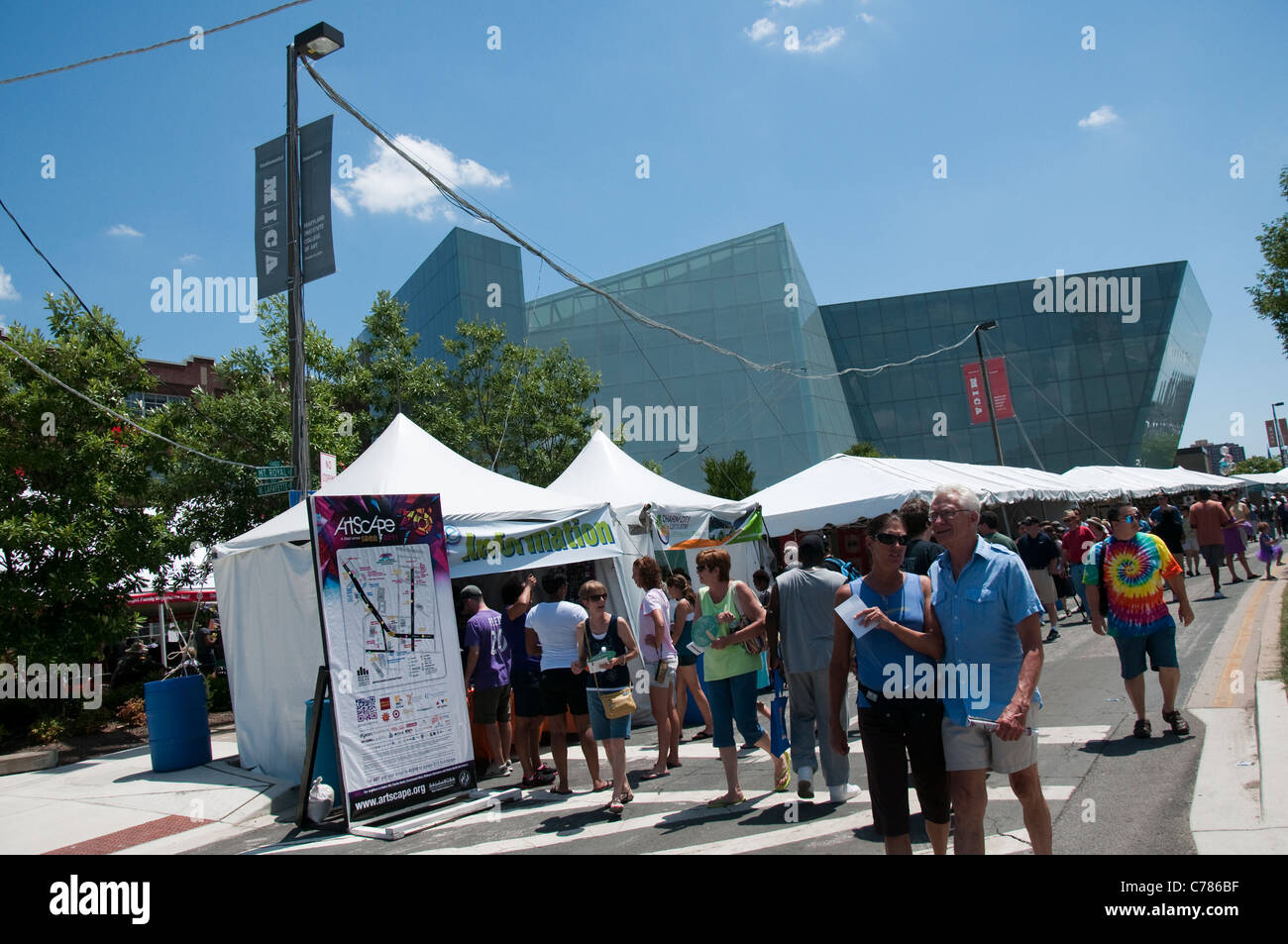 Artscape Free Arts Festival in Baltimore Summer 2011, USA Stock Photo ...