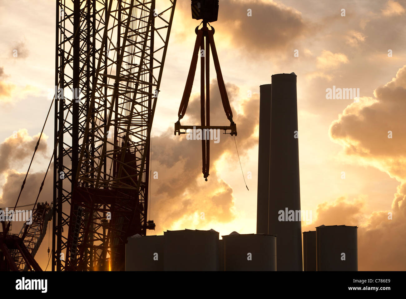 Parts of offshore wind farm hi-res stock photography and images - Alamy