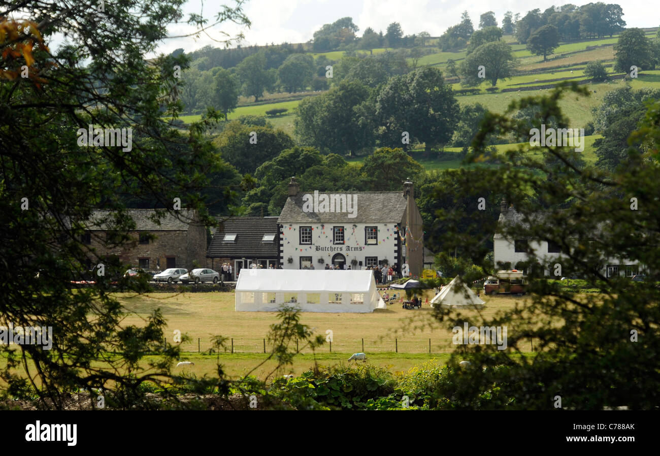 The reopening of the Butchers Arms Crosby Ravensworth, Cumbria. Village ...