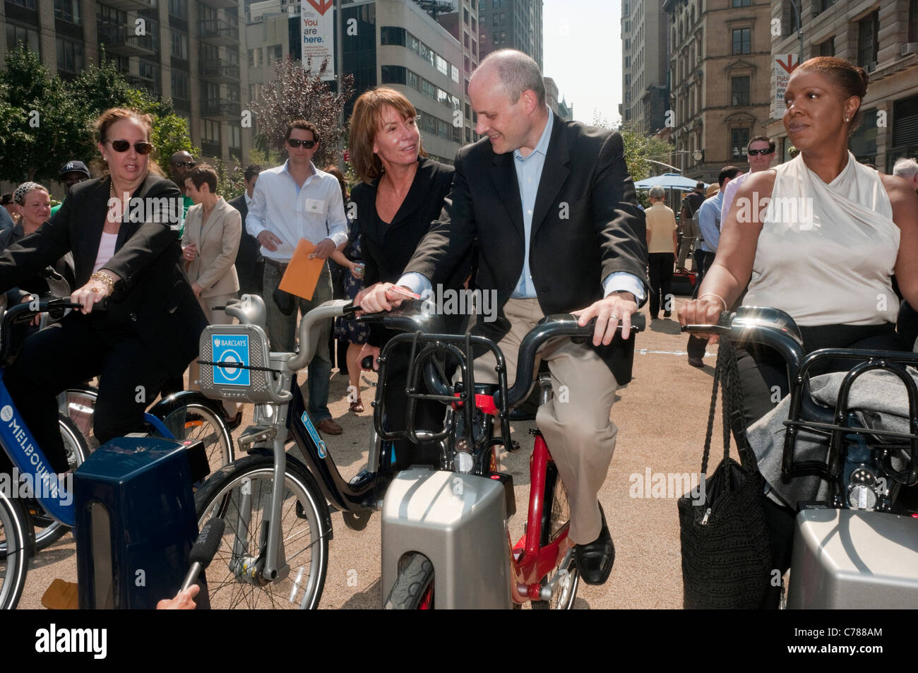 Gale Brewer, NYC Department of Transportation Commissioner Janette ...
