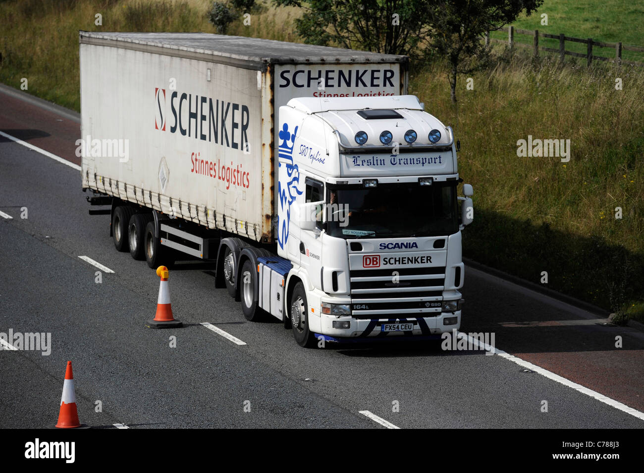 Schenker Logistics truck Stock Photo - Alamy